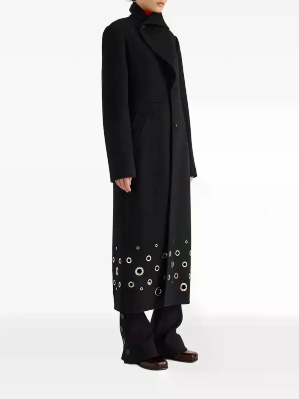 Proenza Schouler Alix Coat In Compact Melton Wool
