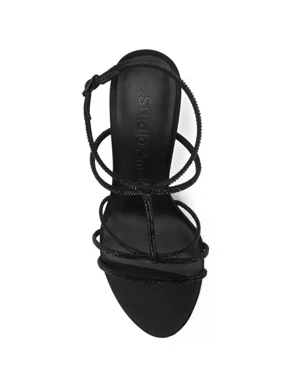 Studio Amelia Minuit Diamante-embellished Sandals