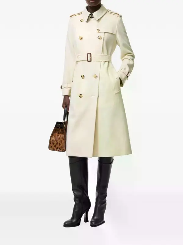 Burberry Long Cashmere Kensington Trench Coat