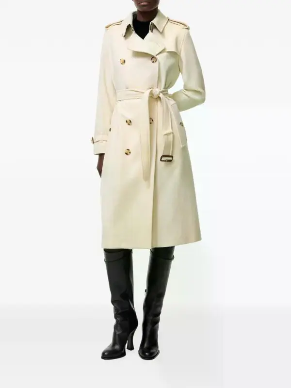 Burberry Long Cashmere Kensington Trench Coat
