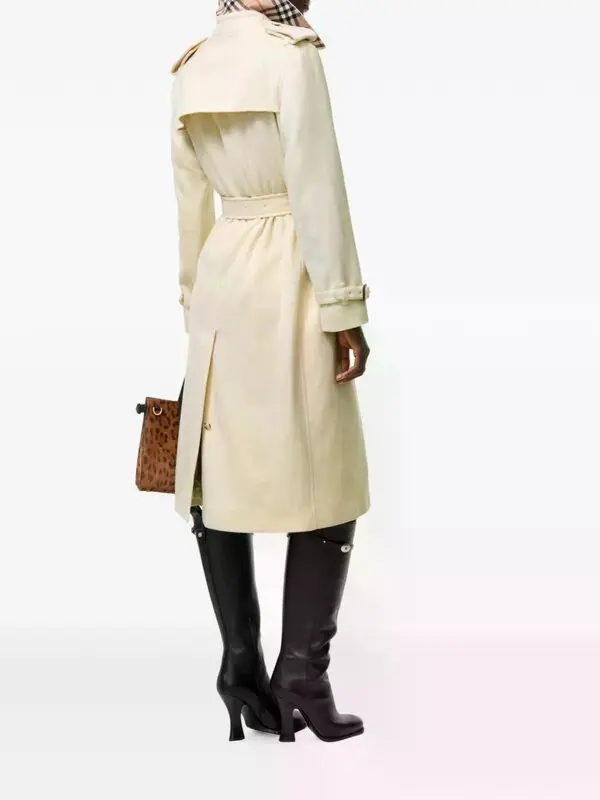 Burberry Long Cashmere Kensington Trench Coat
