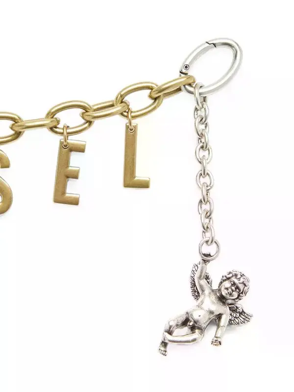 DIESEL® Metal Letter Charm With Cherub