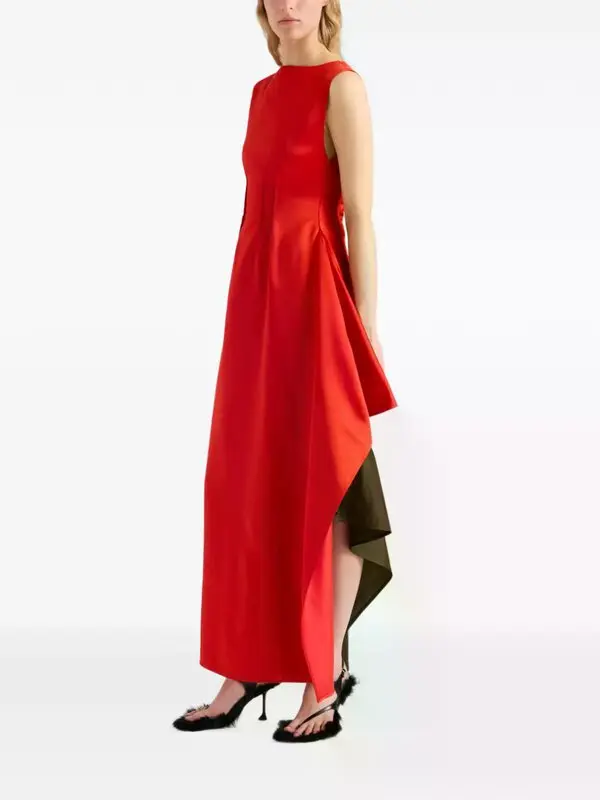 Proenza Schouler Isoria Dress In Solid Satin