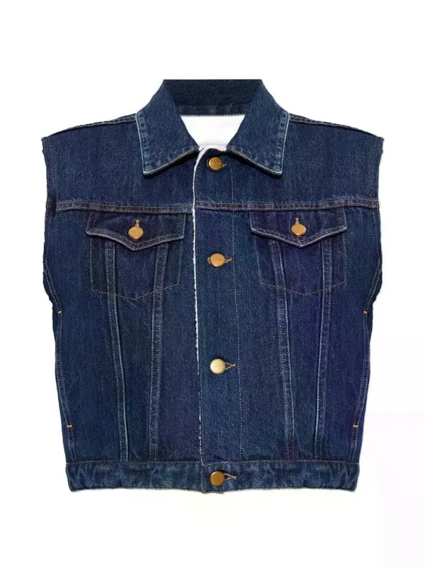 JIL SANDER Denim Vest - Blue