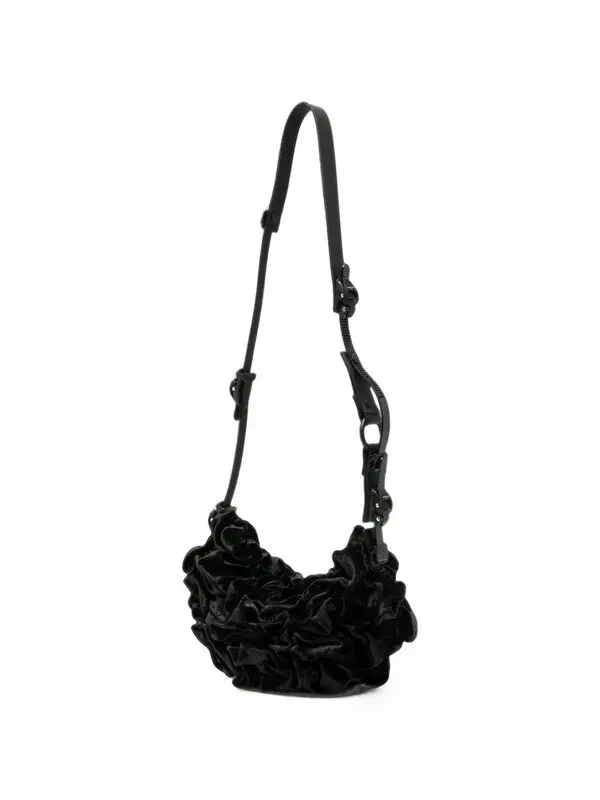 INNERRAUM Ruffled Velvet Tote Bag