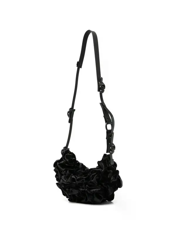 INNERRAUM Velvet Ruffled Tote Bag