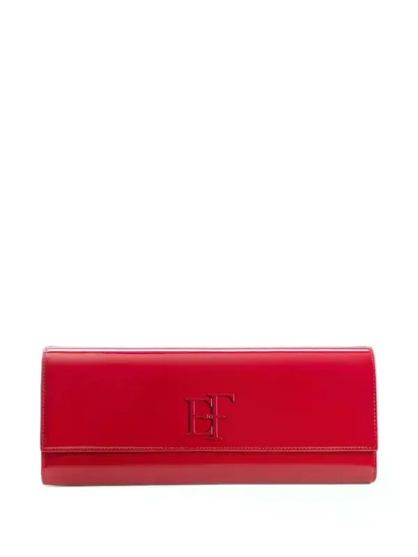 Elisabetta Franchi Patent-leather Clutch Bag - Red