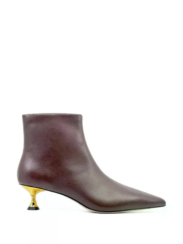 Studio Amelia Pointed-toe Ankle Boots - Brown