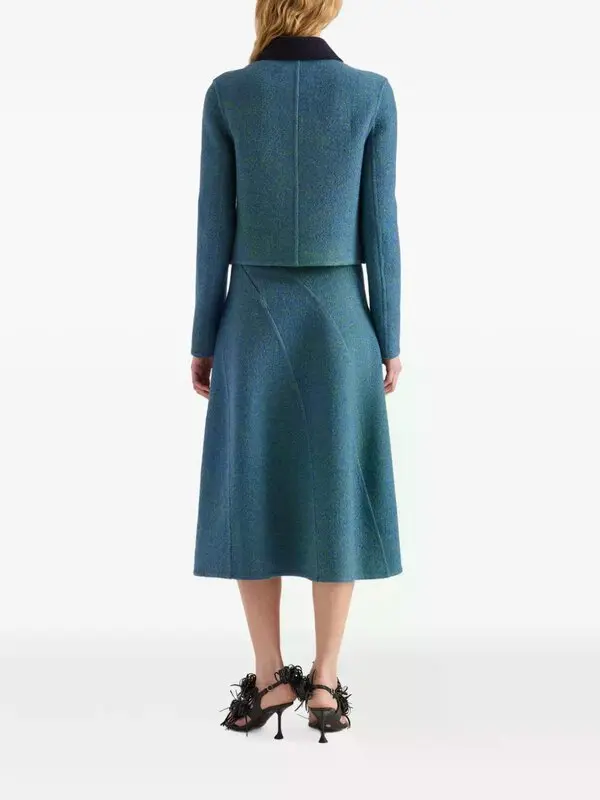 Proenza Schouler Gaelle Skirt In Double Face Melange Outerwear