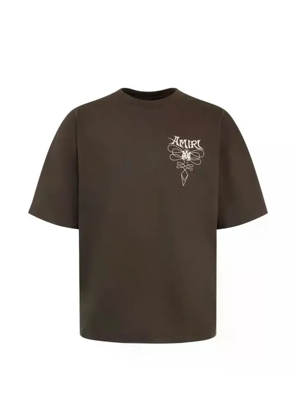 Amiri Logo-print T-shirt - Brown