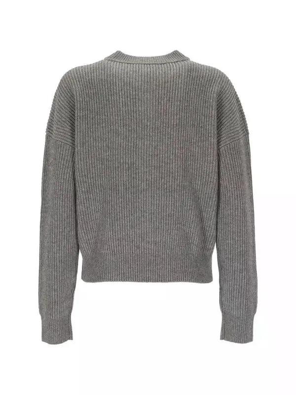 Max Mara Ribbed-knit Zip-up Cardigan