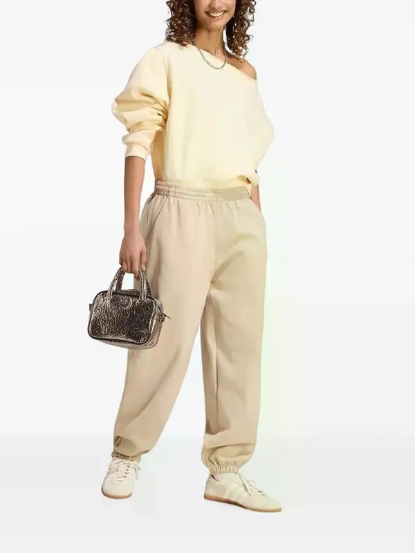 Adidas Loose Fleece Track Pants - Neutrals