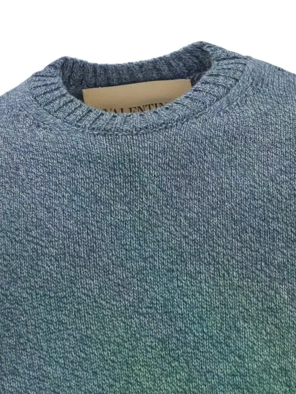 Valentino Garavani Butterfly-patch Mouliné Sweater