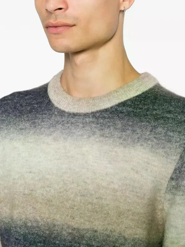 SAMSOE SAMSOE Gradient-effect Striped Sweater