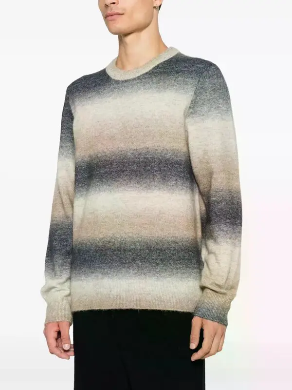 Samsøe Samsøe Gradient Effect Striped Sweater - Grey