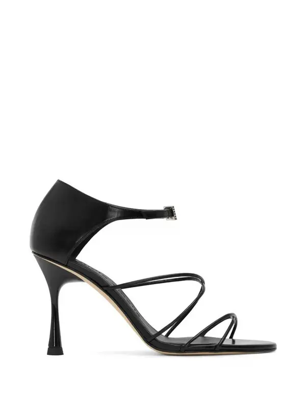 Studio Amelia 90mm Greta 90 Diamante-buckle Heeled Sandals - Black