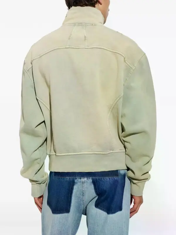 Rhude Classique Embroidered-logo Quarter-zip Sweatshirt