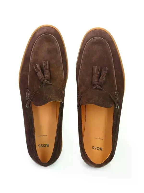 BOSS Tassel-detail Suede Loafers