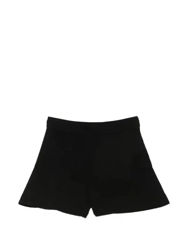 TWINSET High-waisted Shorts - Black
