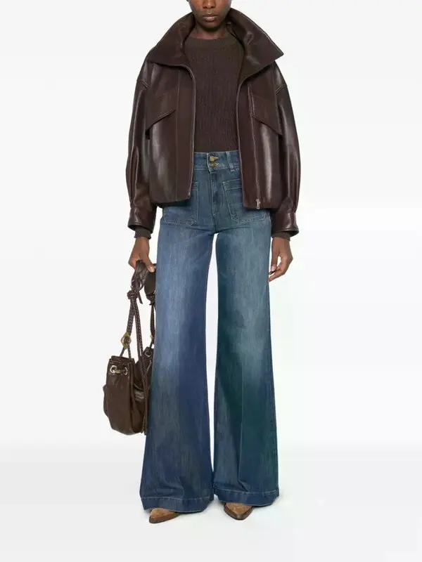 Seafarer Patch-pocket Wide-leg Jeans