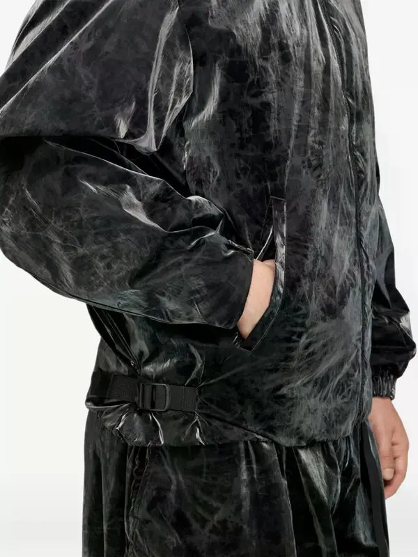 Y3 Marble-print Buckle-detail Jacket