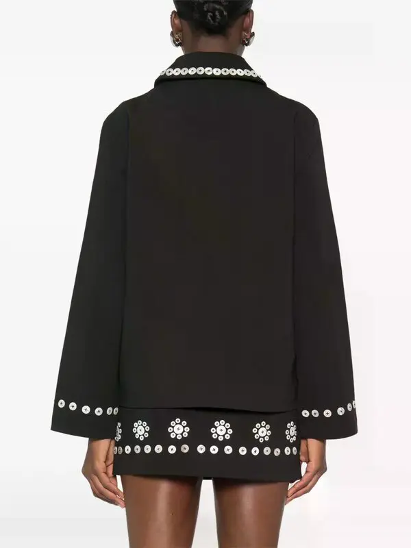 Stine Goya Eyelet-embellished Floral Jacket