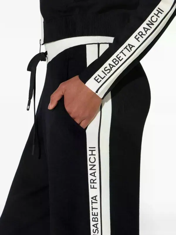 Elisabetta Franchi Knit Trousers With Logo