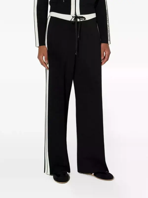Elisabetta Franchi Knit Trousers With Logo