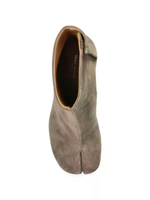 MAISON MARGIELA Suede Heeled Ankle Boots With ‘tabi’ Cut-out