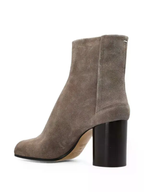 MAISON MARGIELA Suede Heeled Ankle Boots With ‘tabi’ Cut-out