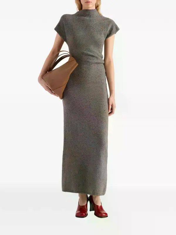 Proenza Schouler Abie Dress In Donegal Knit - Grey