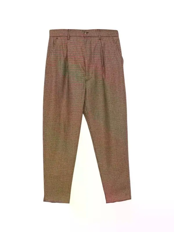 Eleventy Houndstooth Pattern Pleated Trousers
