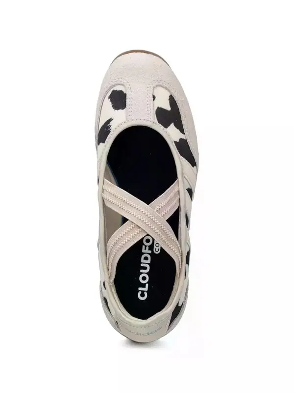 Adidas Barreda Mary-jane Cow-print Elasticated Ballet Flats