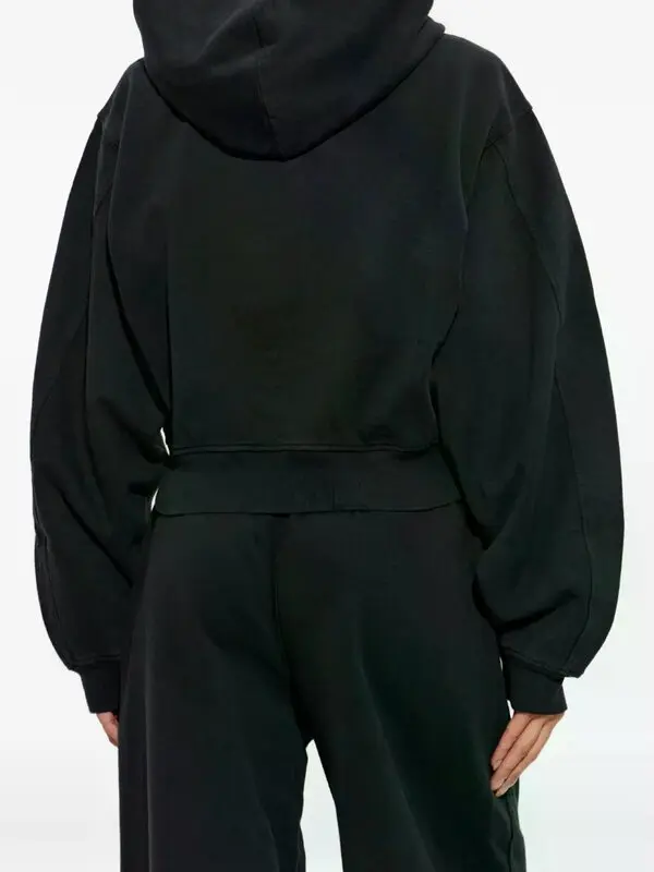 Alexander Wang Logo-print Zip-up Hoodie