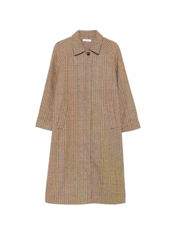 JCSOPHIE Checked Raglan Sleeve Coat