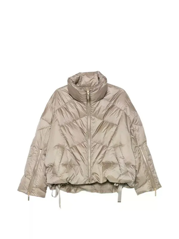 TWINSET Quilted Puffer Coat - Neutrals