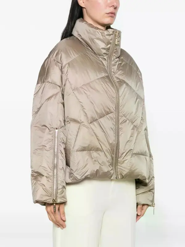 TWINSET Quilted Puffer Coat With High Neck