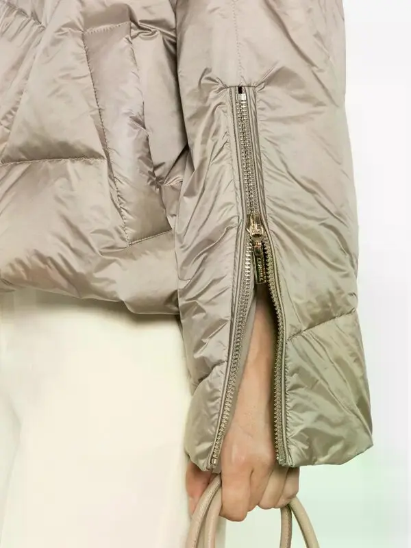 TWINSET Quilted Puffer Coat With High Neck