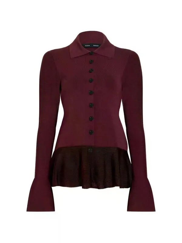 Proenza Schouler Martina Jacket In Compact Stretch Viscose - Red