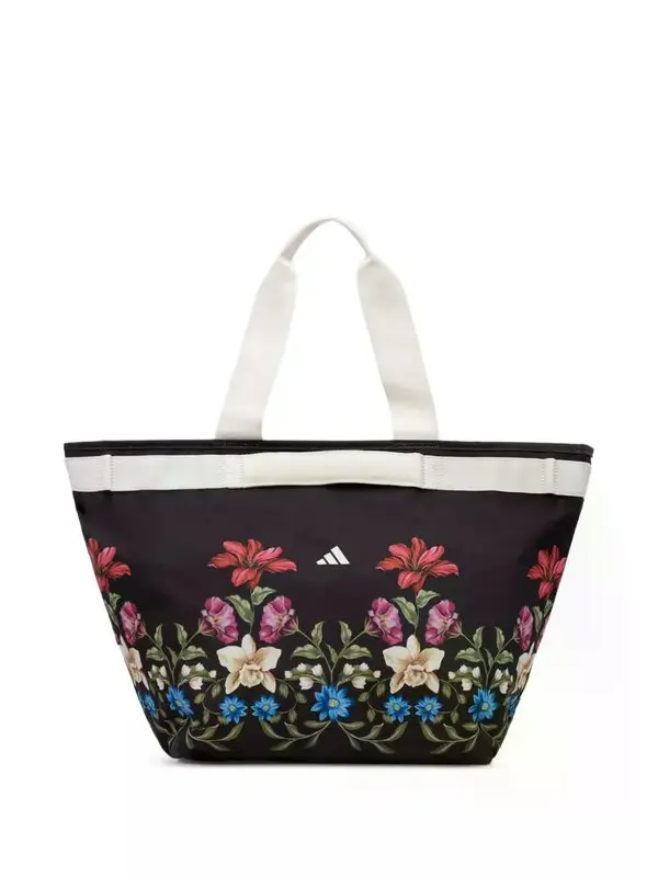 Adidas X Farm Rio Floral-print Tote Bag - Black