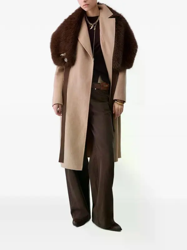 Liu Jo Long Coat With Jewel Embroidery