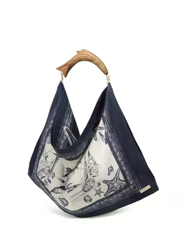 Farm Rio Fish Handle Tote Bag