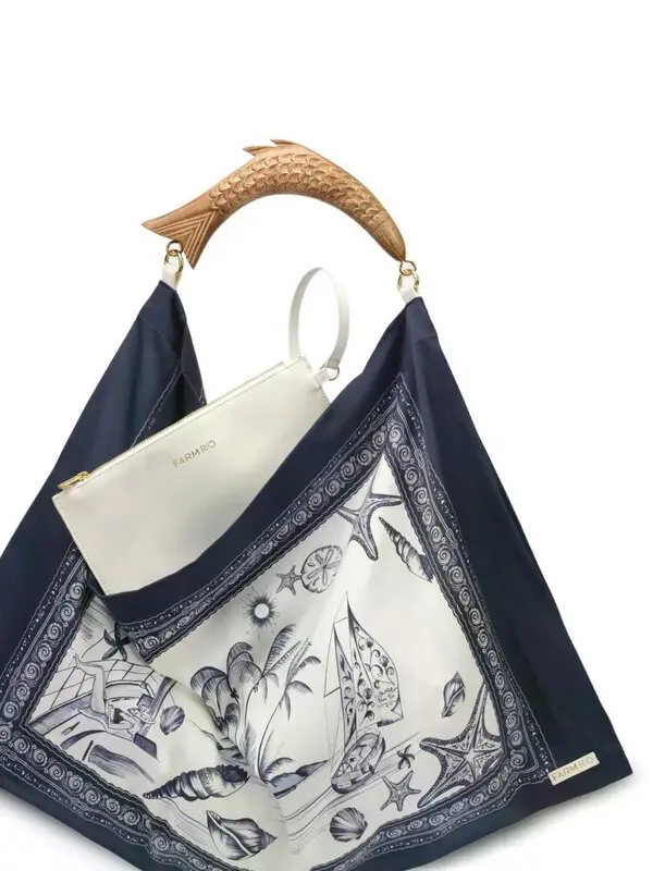 Farm Rio Fish Handle Tote Bag