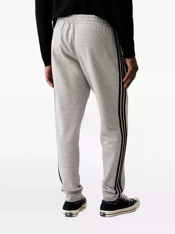 Adidas Logo-embroidered Stripe-detail Track Pants