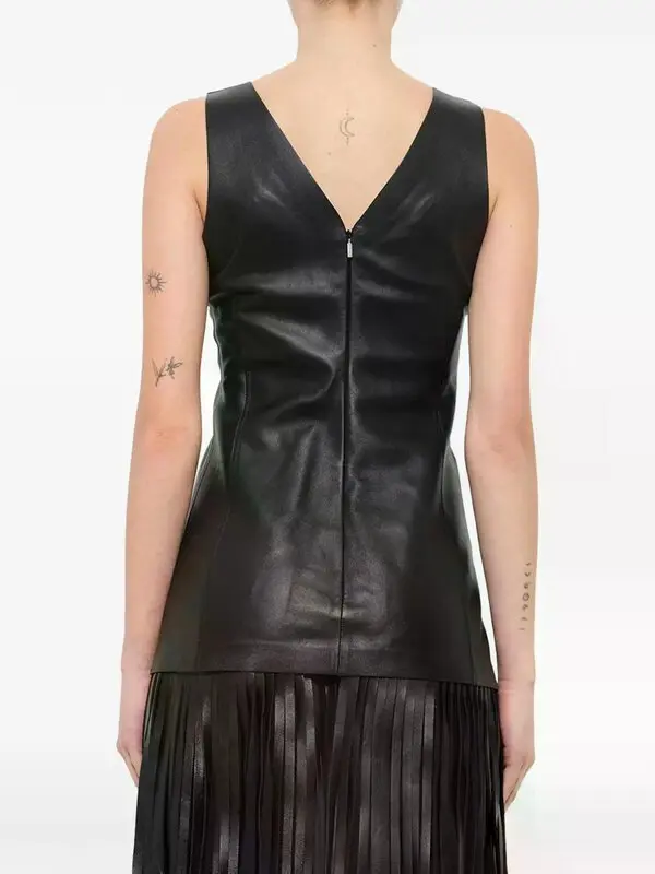 Neil Barrett Fringe-trim Leather Mini Dress