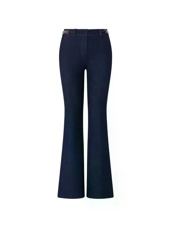 Liu Jo Bootcut Jeans With Chain Detail - Blue