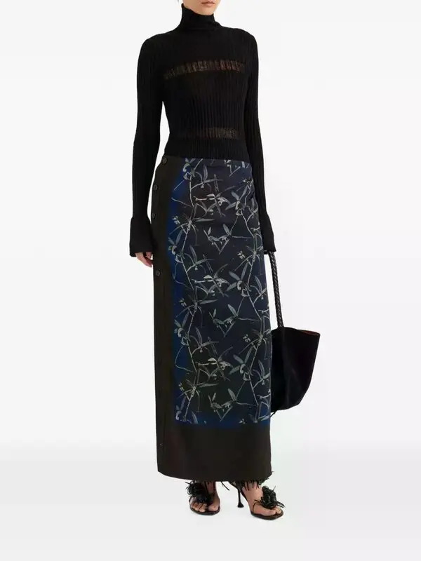 Proenza Schouler Anais Skirt In Printed Stretch Cady