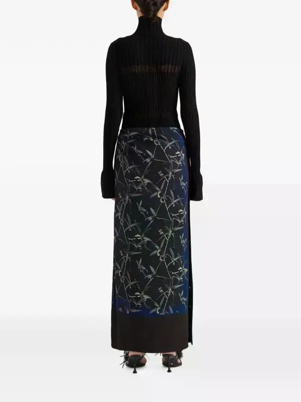 Proenza Schouler Anais Skirt In Printed Stretch Cady