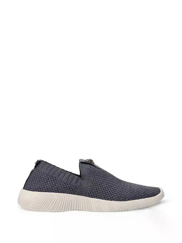 Kurt Geiger Lorna Eagle-head Knit Sneakers - Grey