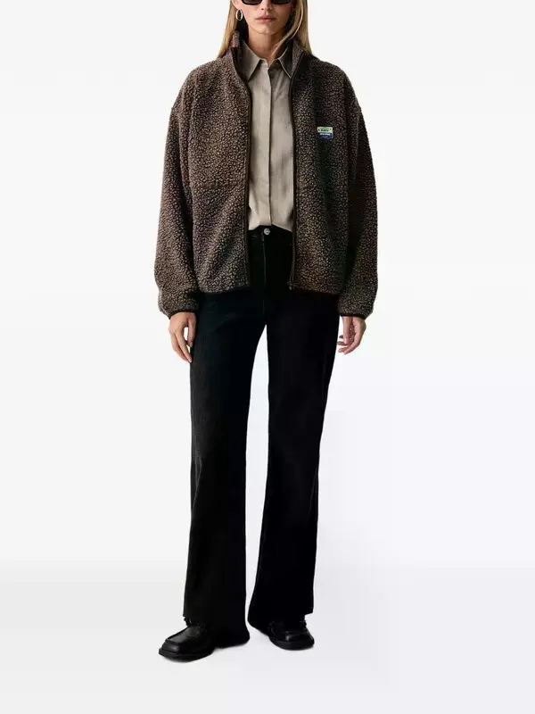 American Vintage Hoktown Fleece-texture Zip-up Jacket